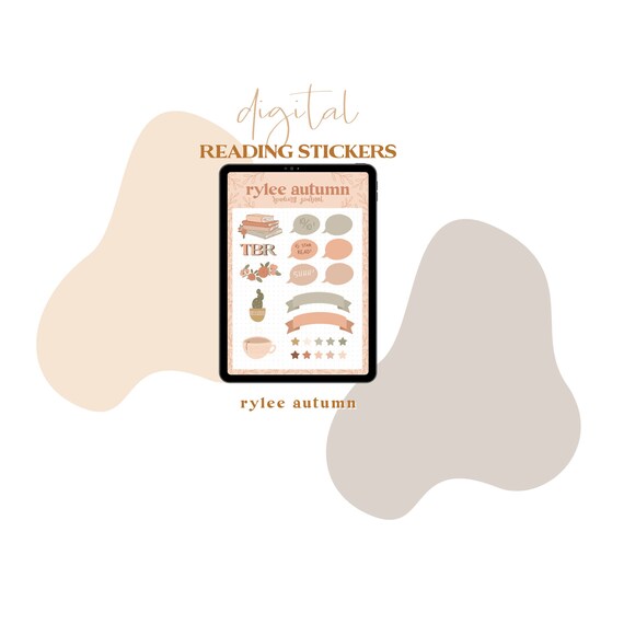 Digital Reading Journal Stickers Digital Sticker Sheet - Etsy