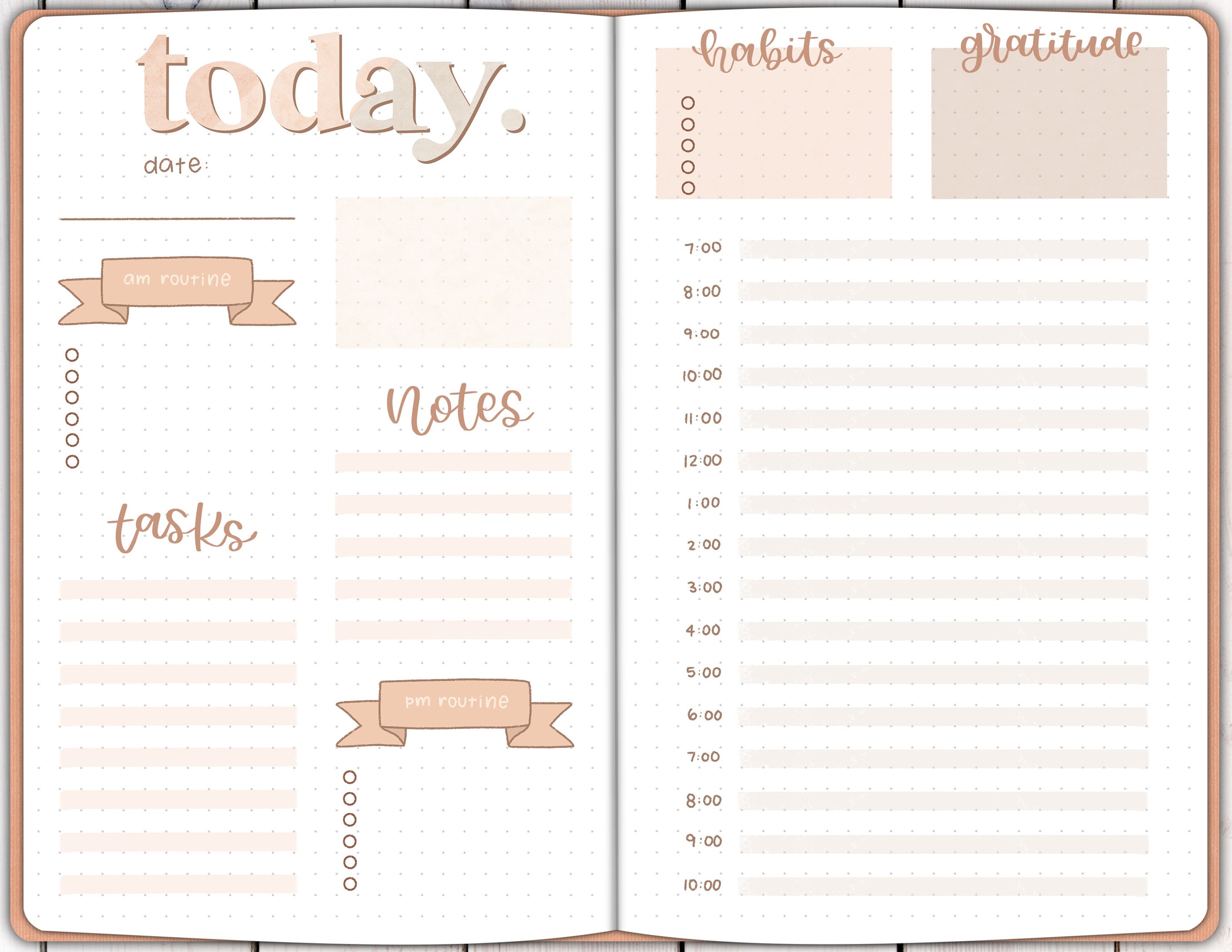 DIGITAL DAILY PLANNER Digital Bullet Journal Ipad Planner - Etsy