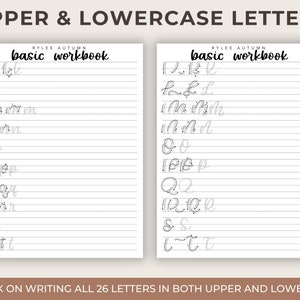 Basic Calligraphy Workbook | Comprehensive Calligraphy Practice Sheets ...