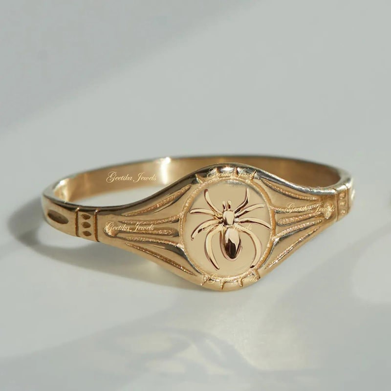 Silver Spider Ring - Etsy