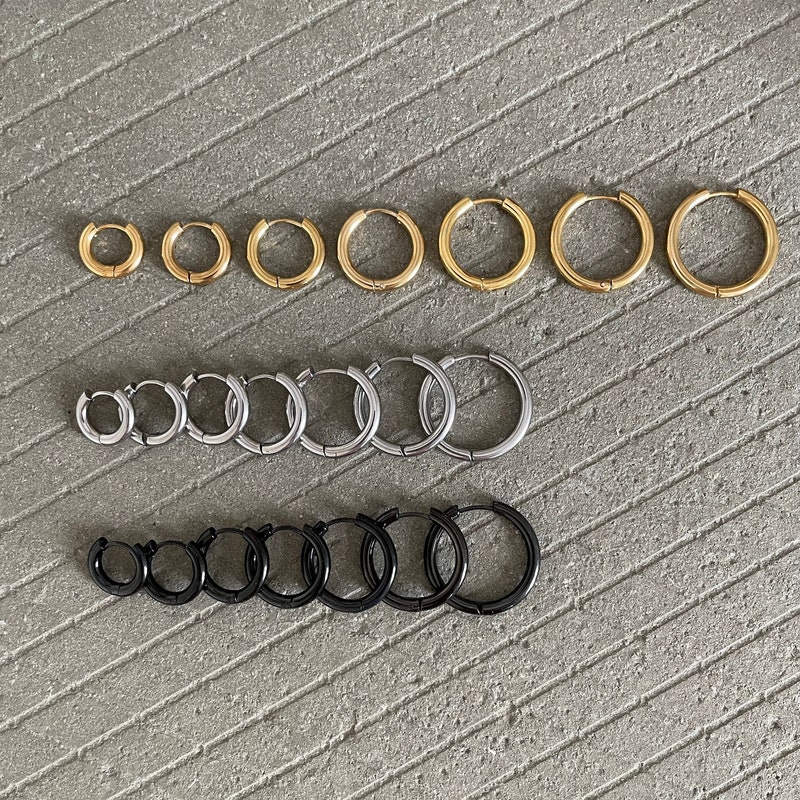Stainless Steel Hoops - Etsy