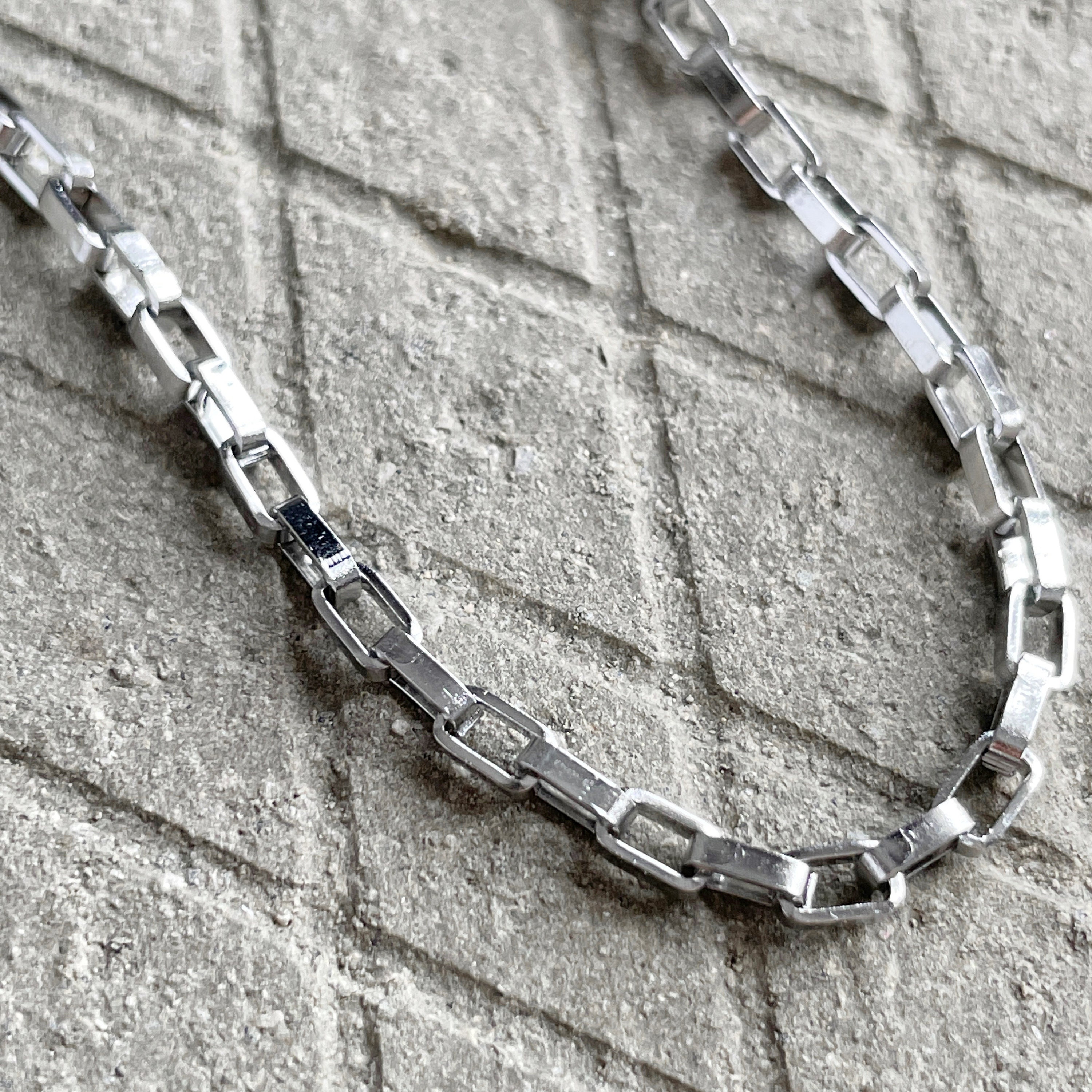 Modern Stylish Men Box Chain-rectangle Box Chain-simple - Etsy Canada