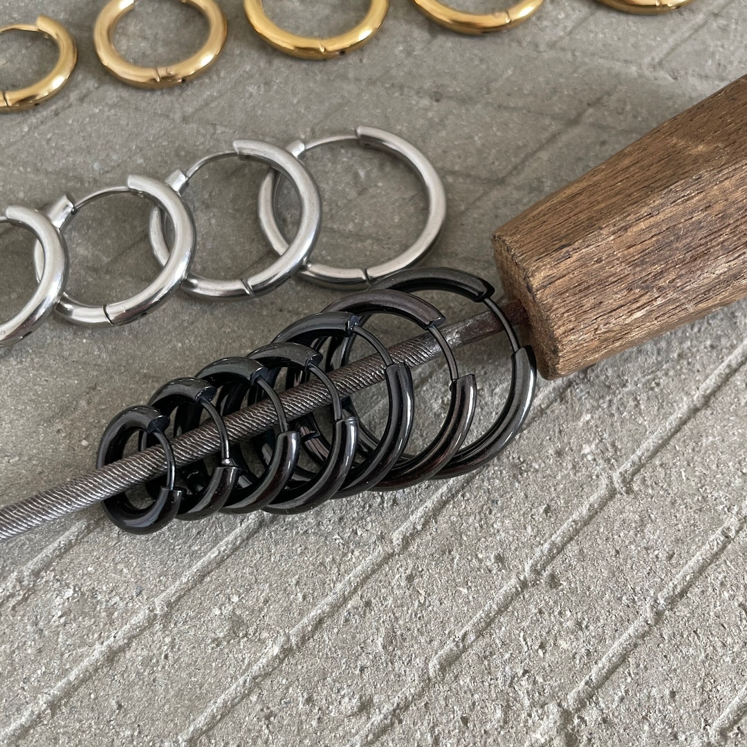 Timeless Stainless Steel Hoops Unisex Design 3mm Thickness - Etsy