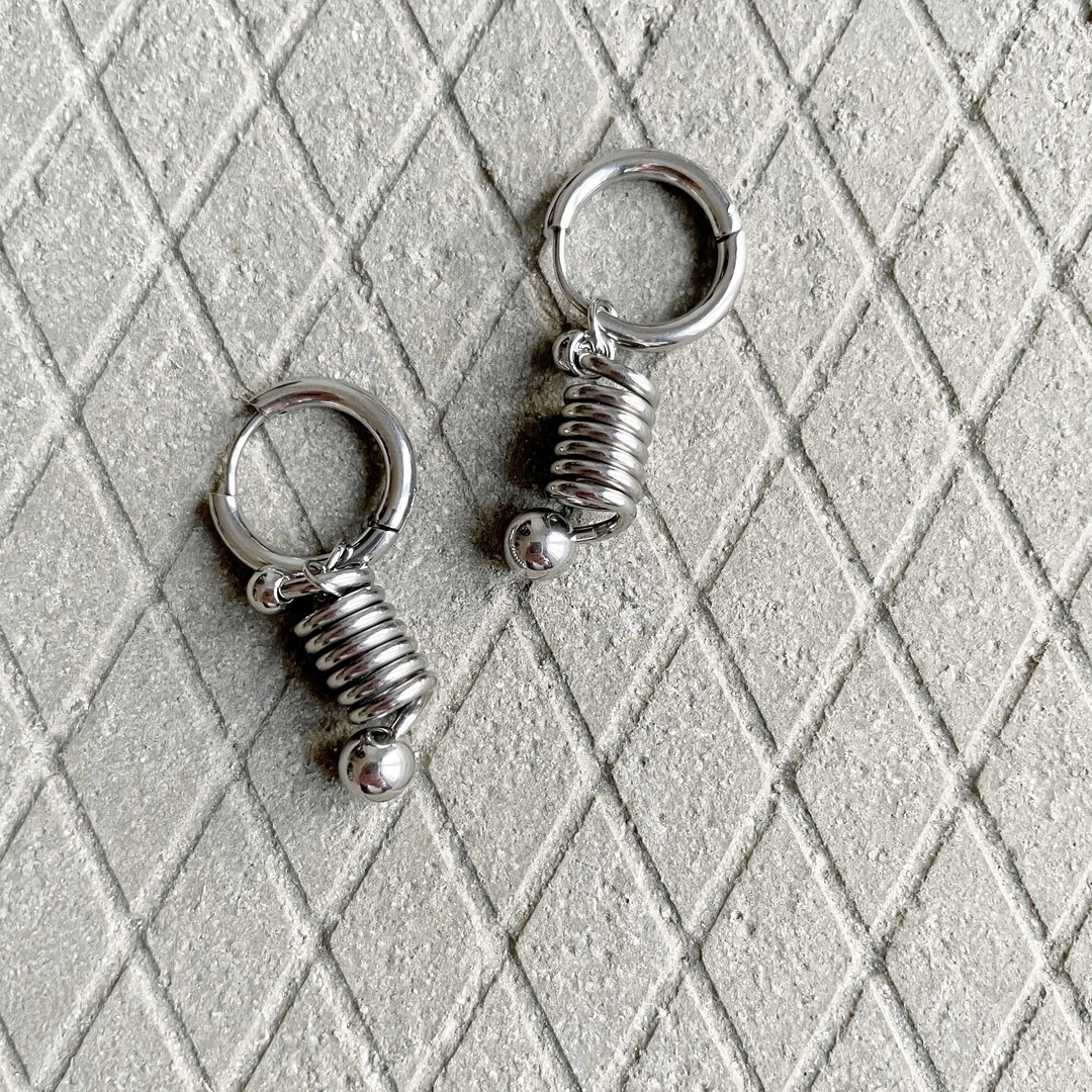 Unique Coiled Earrings Fashion Chic Stainless Steel Earrings - Etsy