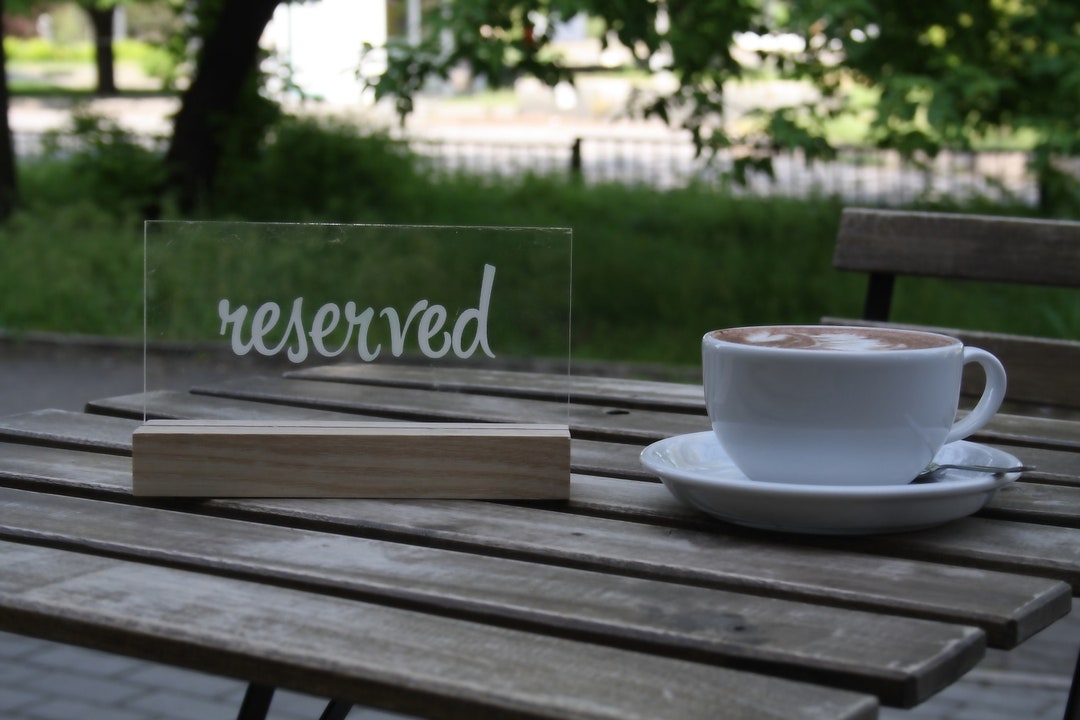 Wooden Reserved Sign, Wedding Acrylic Sign, Acrylic Reserved Sign ...