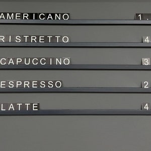 Letter Board Wall Menu Changeable Black PVC Letter Board Message Board ...