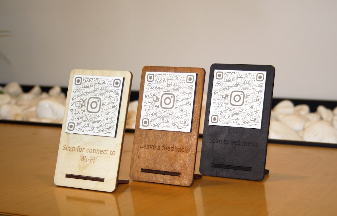 Wood Qr Sign Leave Feedback, Review QR Code for Business, Shops, Care ...