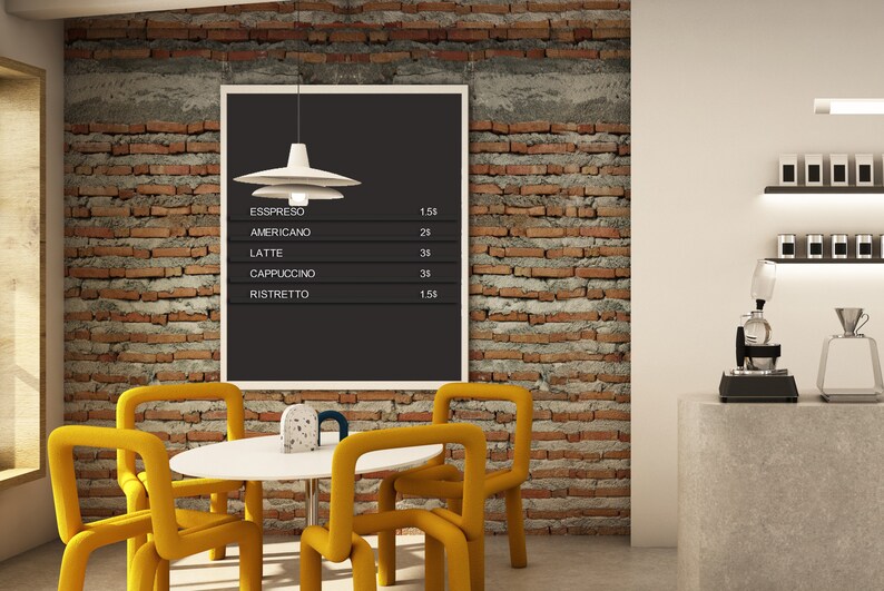Bar Menu, Weekly Menu Board, Rails Wall Menu, Menu Board, Letter Board ...