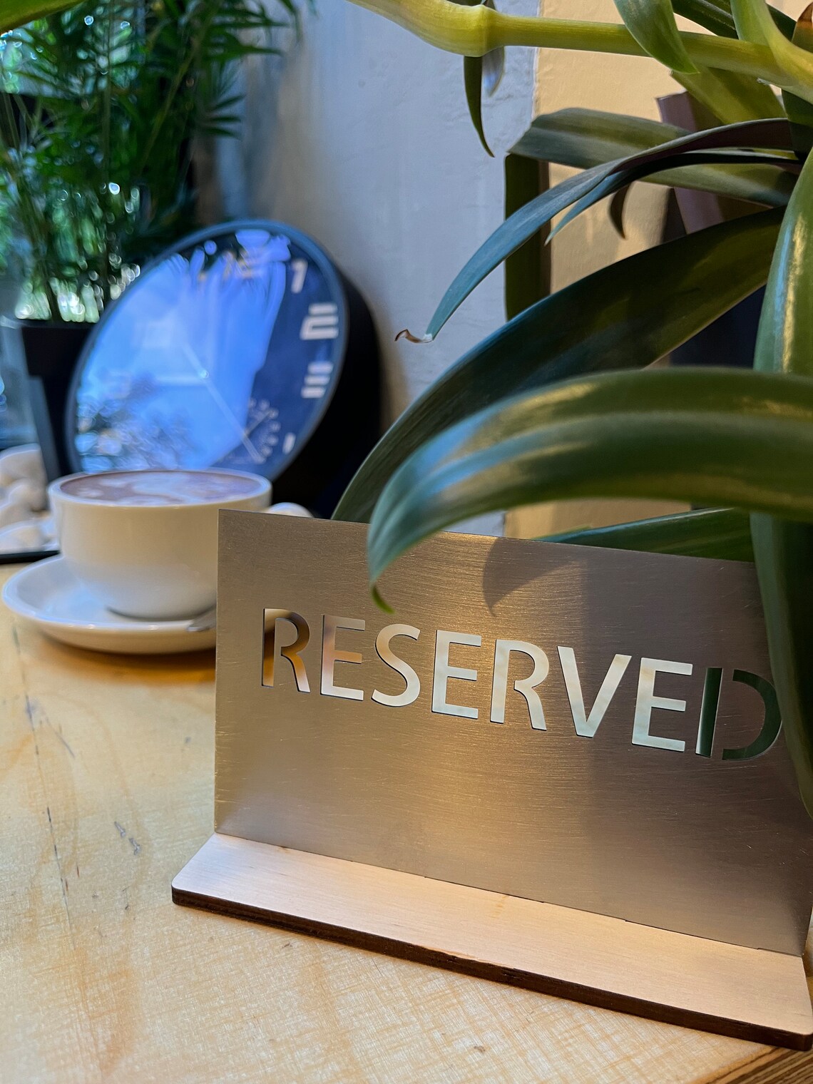 Reserved Stand Cafe Table Sign Restaurant Reservation - Etsy