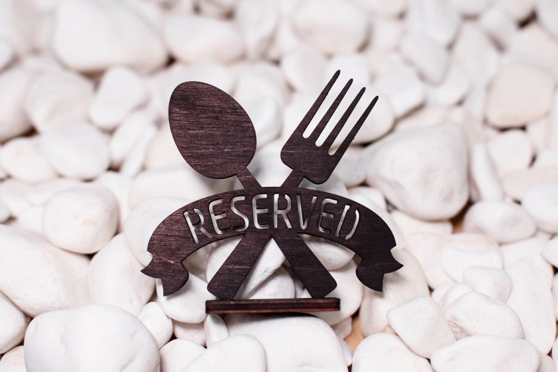 Wooden Reserved Signs, Reserved Table Signs, Wedding Table Number ...