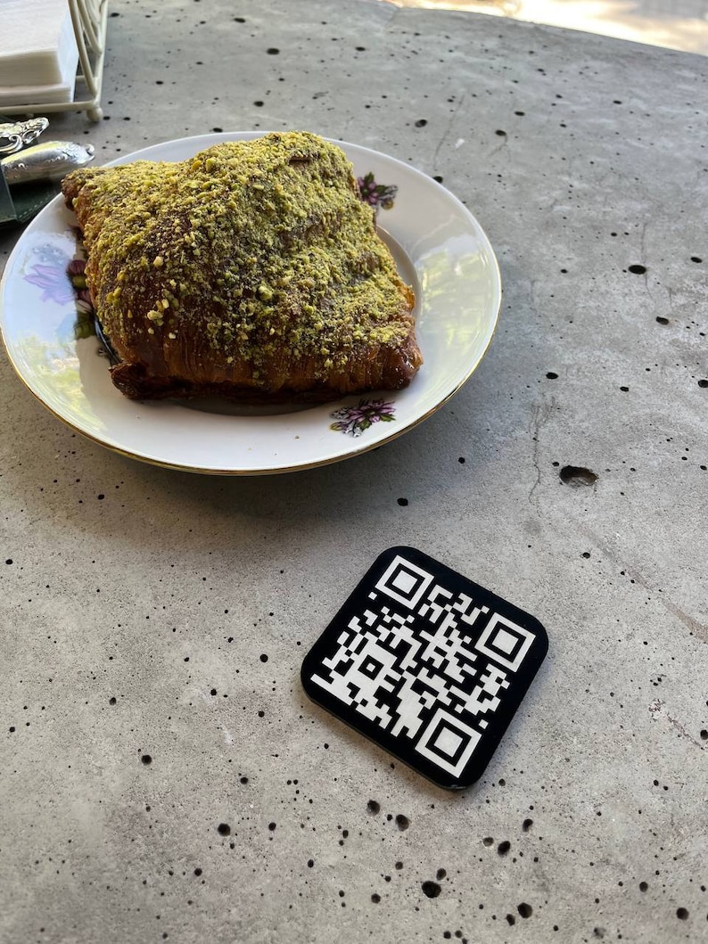 QR Code for Bar Menu, QR Business Card, Stainless Steel Qr Sign, Scan ...