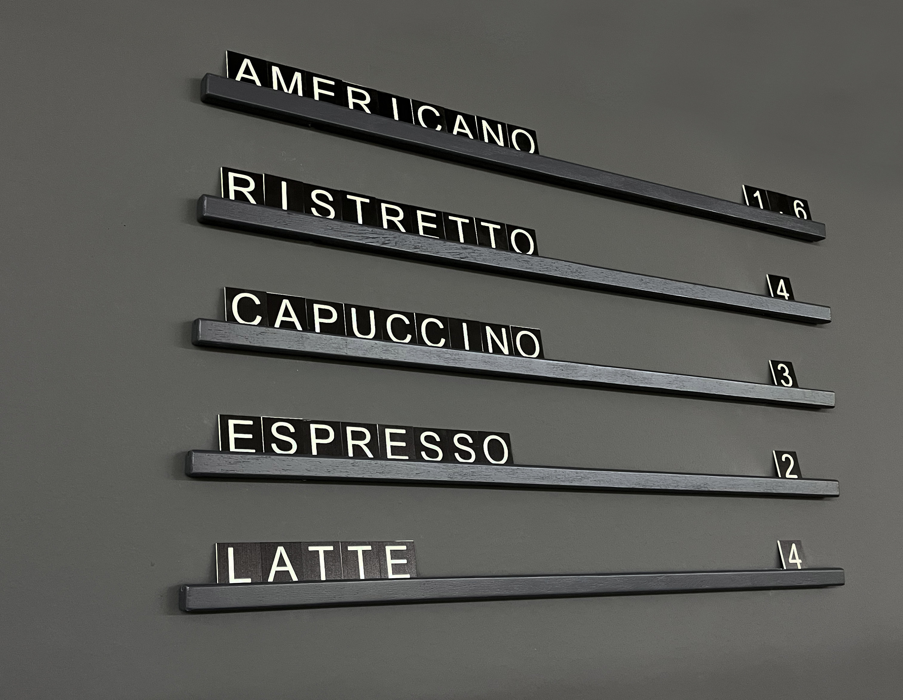 Letter Board Wall Menu Changeable Black PVC Letter Board Message Board ...