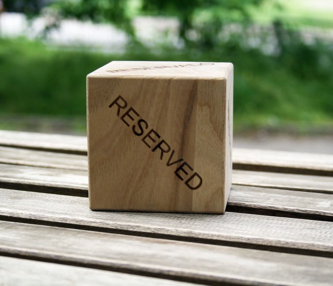Wood Reserved Table Sign: Restaurant Wedding Decor - Etsy