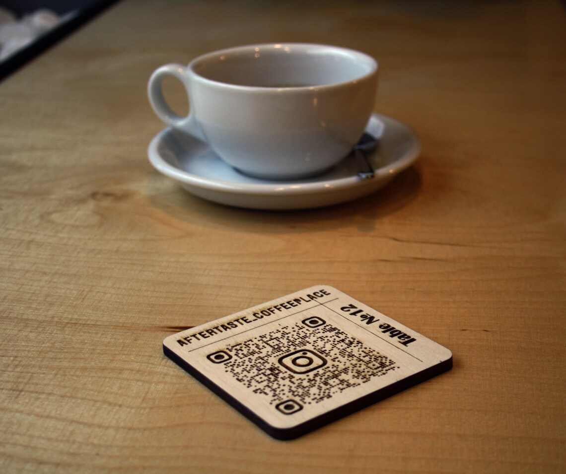 Wooden Qr Code, Bar Menu Sign, QR Code Menu Sign, Custom Made QR Code ...