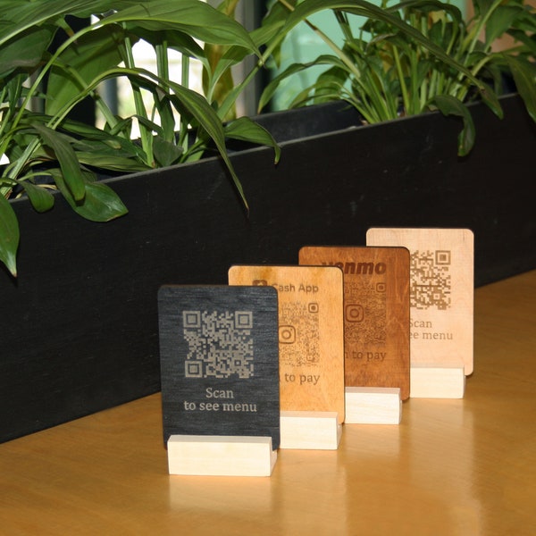 Restaurant Qr Code Holder - Etsy