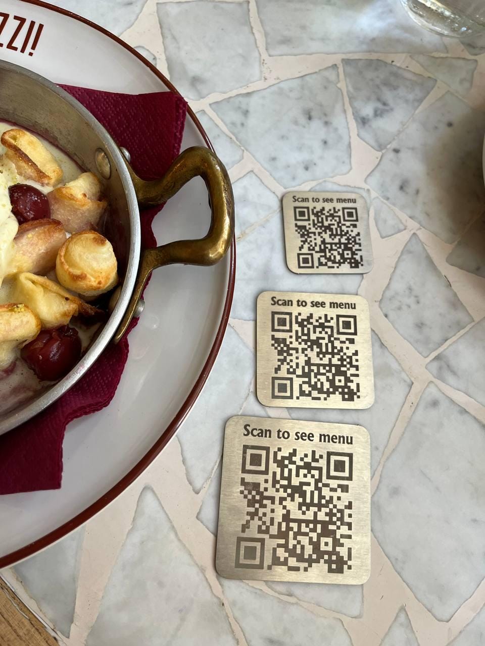 Metal QR Code for Bar Menu, QR Business Card, Stainless Steel Qr Sign ...