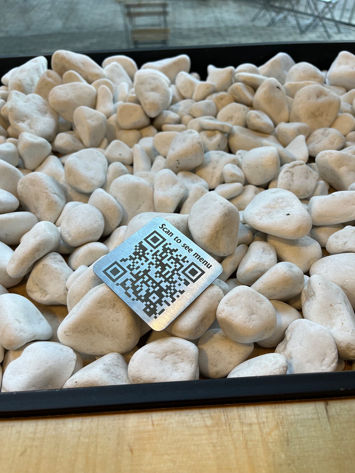 Stainless Steel QR Code Sign: Bar Menu, Scan to Pay - Etsy