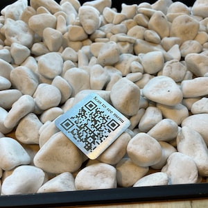 Stainless Steel QR Code Sign: Bar Menu, Scan to Pay - Etsy