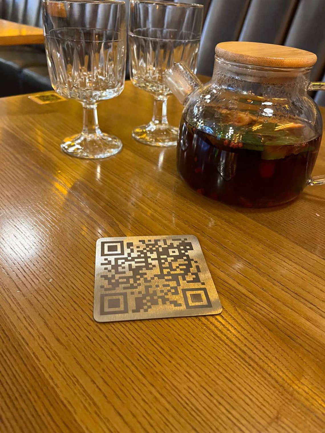 Metal QR Code for Bar Menu, Scan to Pay Sign, QR Business Card ...
