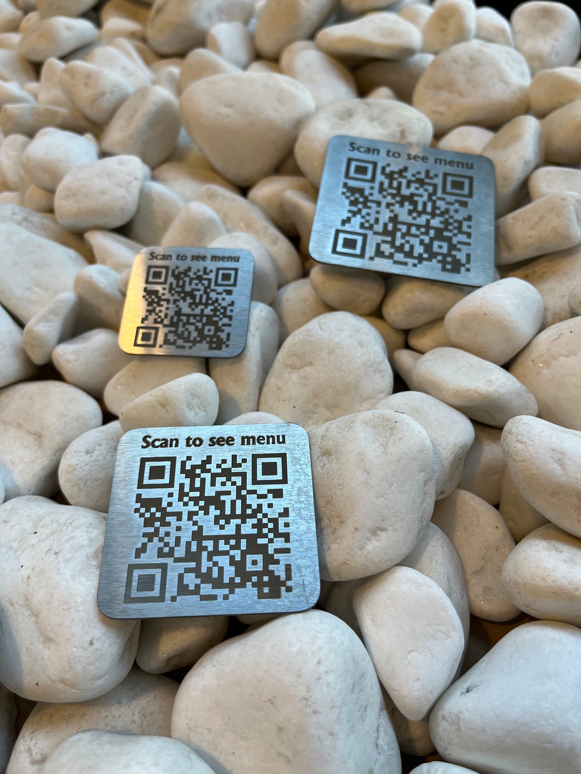 Stainless Steel QR Code Sign: Bar Menu, Scan to Pay - Etsy