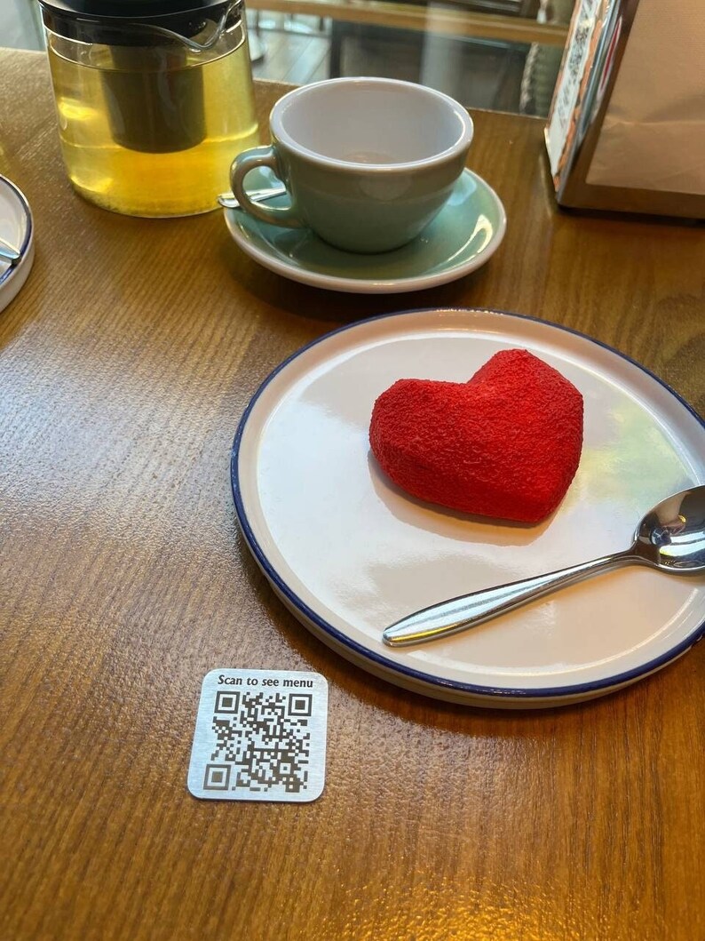 Metal QR Code for Bar Menu, Scan to Pay Sign, QR Business Card ...