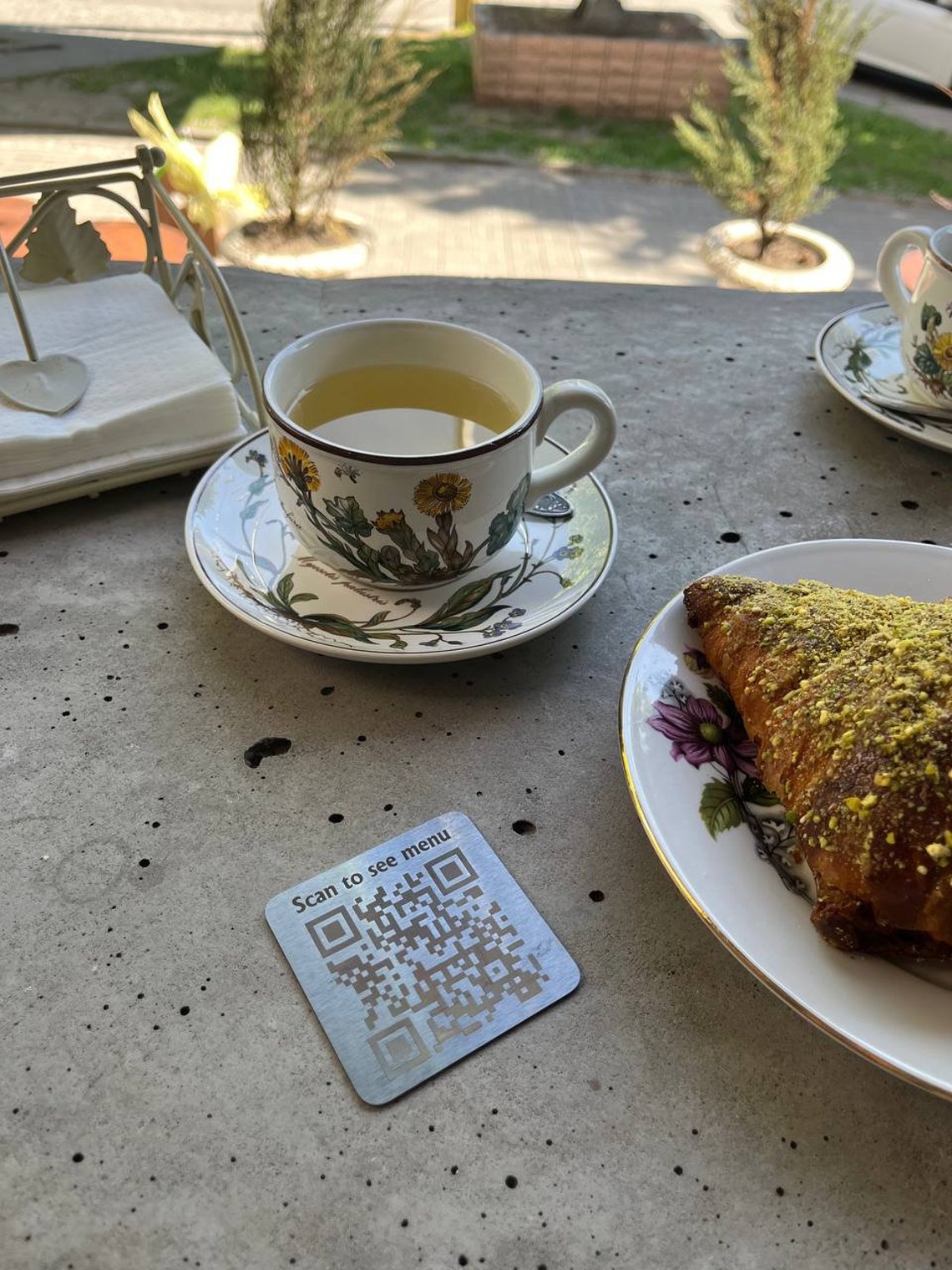 Metal QR Code for Bar Menu, Scan to Pay Sign, QR Business Card ...