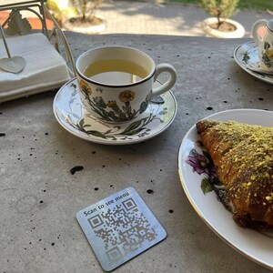 Metal QR Code for Bar Menu, Scan to Pay Sign, QR Business Card ...