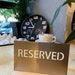 Reserved Stand, Cafe Table Sign, Restaurant Reservation, Silver ...