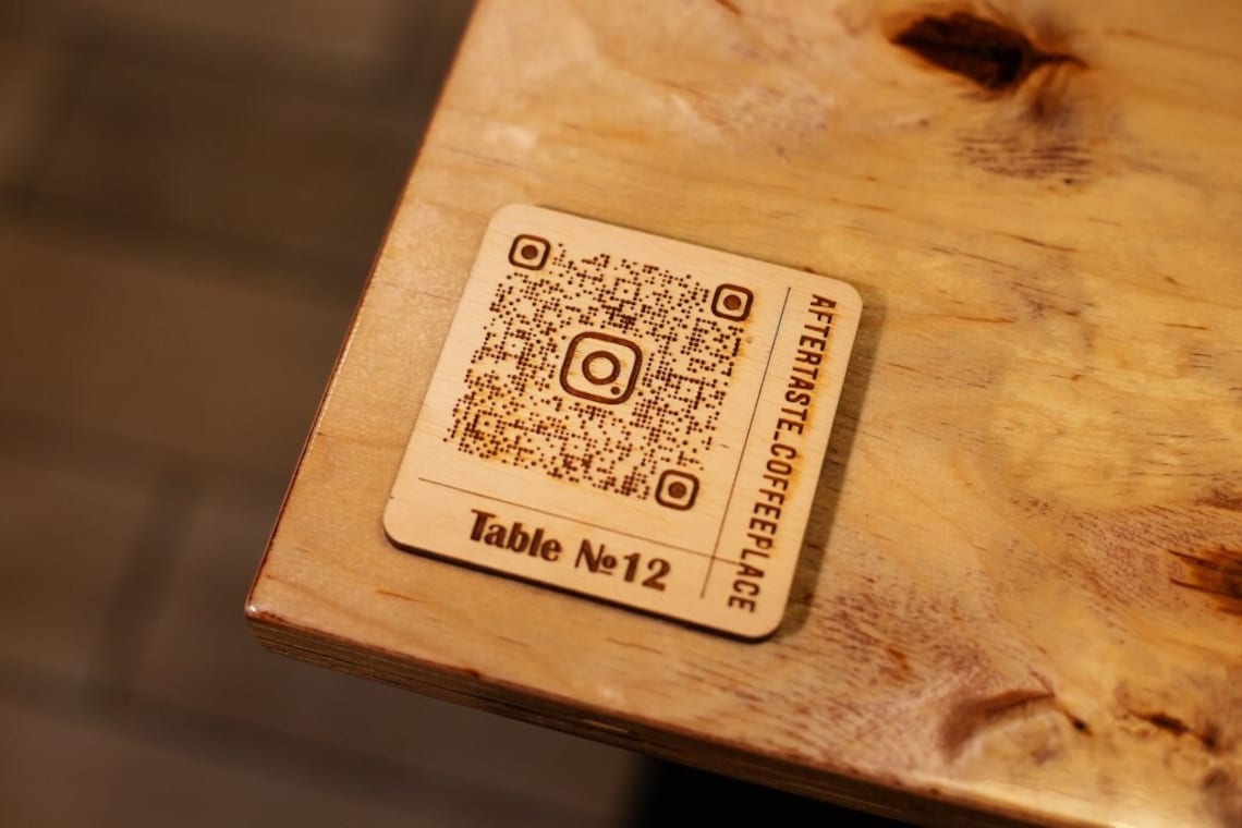 Wooden Qr Code, Bar Menu Sign, QR Code Menu Sign, Custom Made QR Code ...