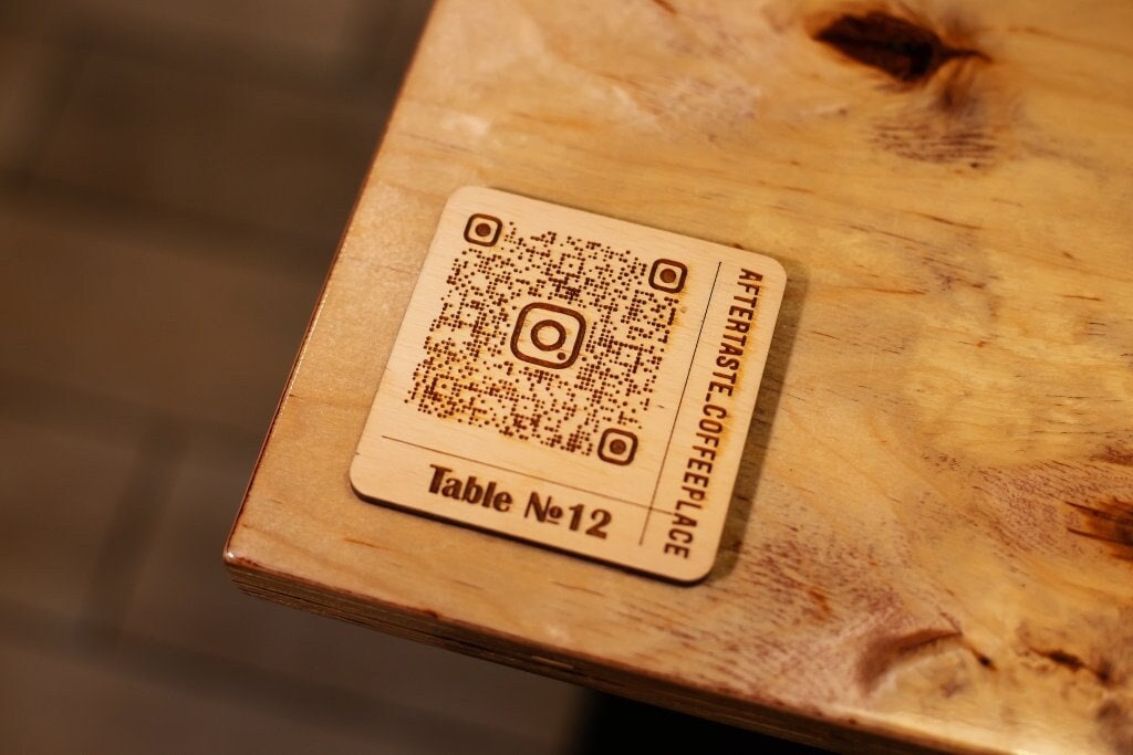 Wooden Qr Code, Bar Menu Sign, QR Code Menu Sign, Custom Made QR Code Menu Sign, Scan to View ...