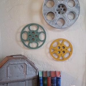Authentic Hollywood Vintage Metal Movie Reel, Gray Steel, 35mm Upcycled ...