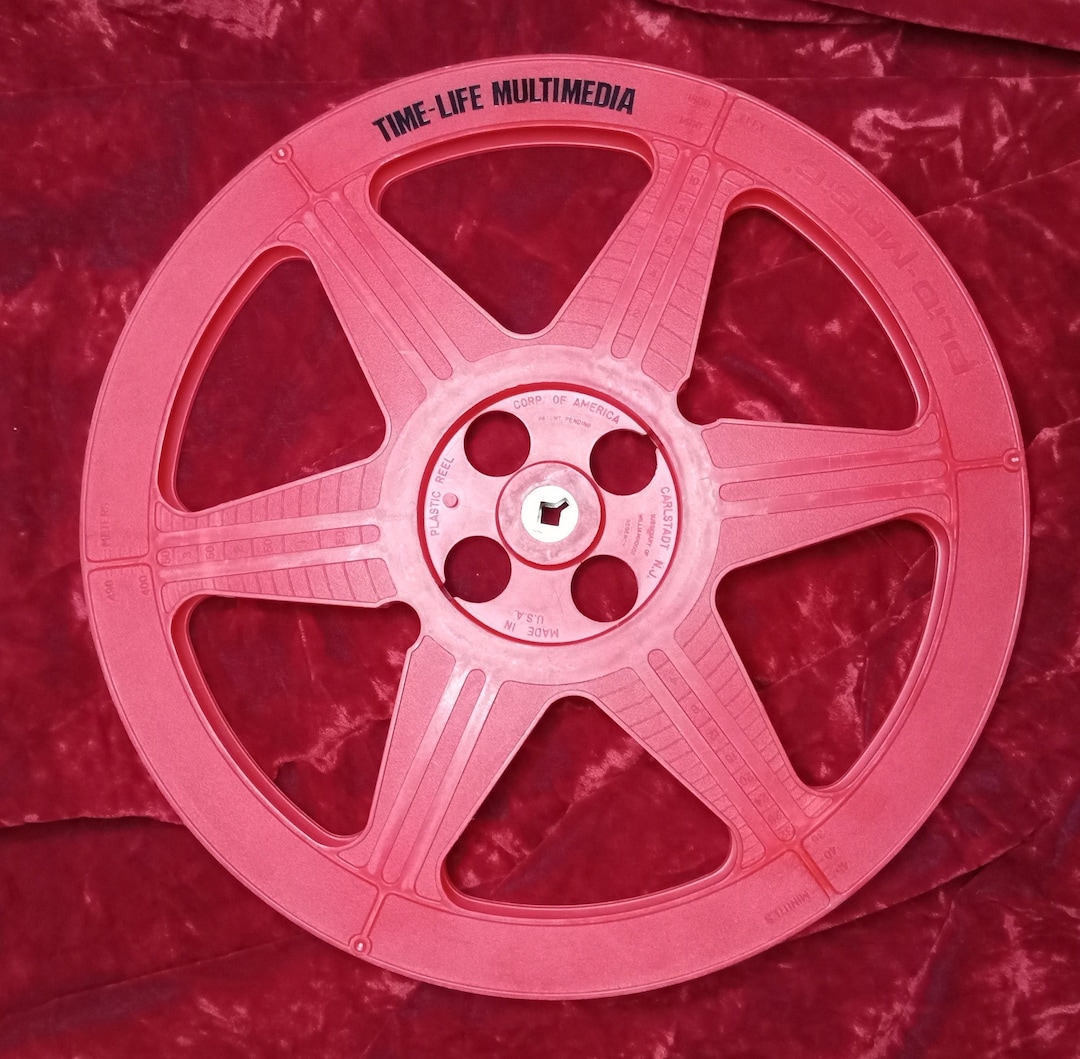 Movie Reel Decor 13.75 Inch Authentic Vintage TIME LIFE Multimedia Red ...