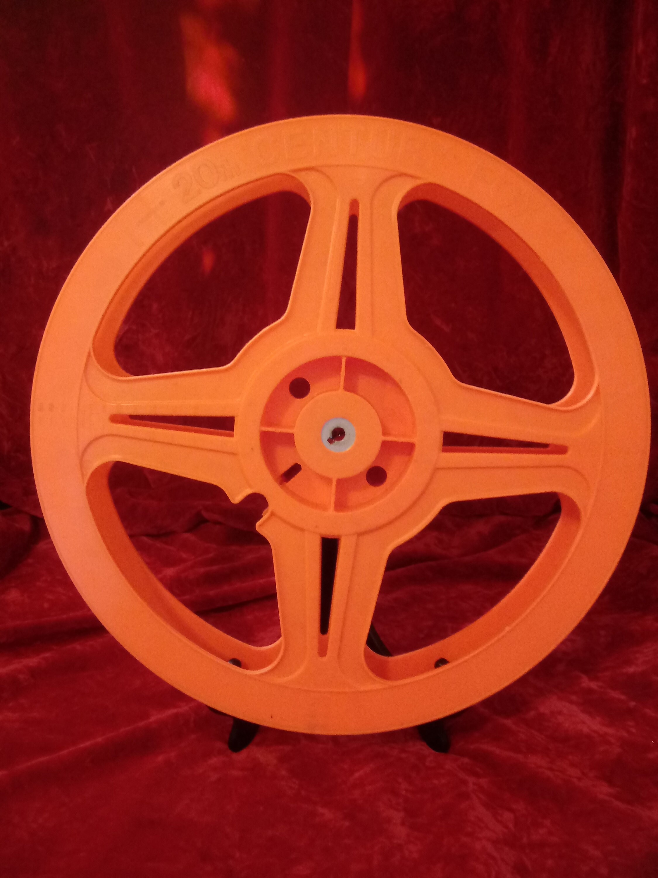 20th Century Fox Film Studio now Disney. 14.5 Inch ORANGE PLASTIC Movie ...