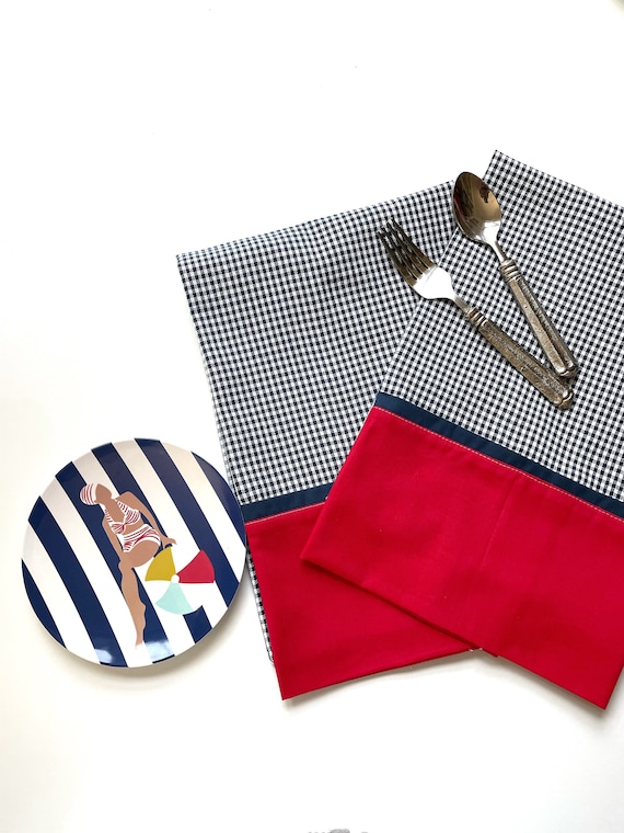 Red white and blue dish towels store