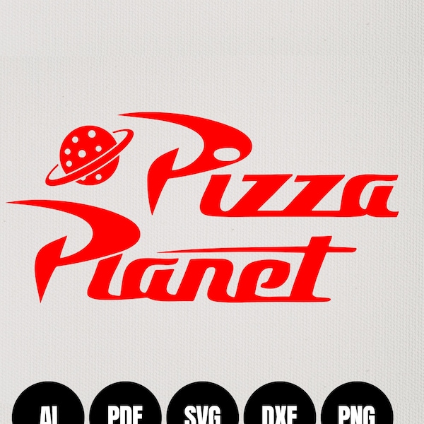 Pizza Planet Logo - Etsy