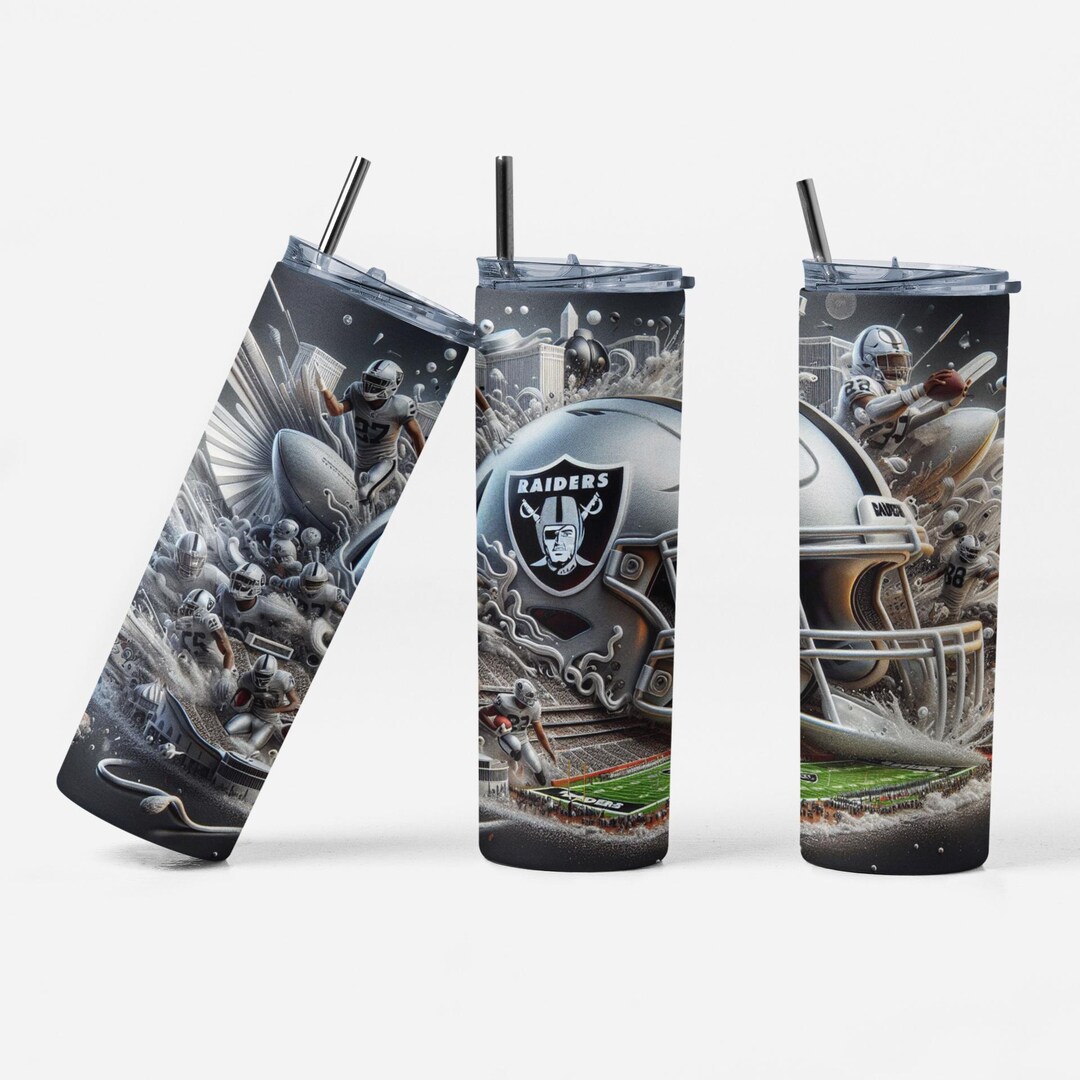 RAIDERS, 20 Oz Skinny Tumbler Design, PNG Sublimation Design - Etsy