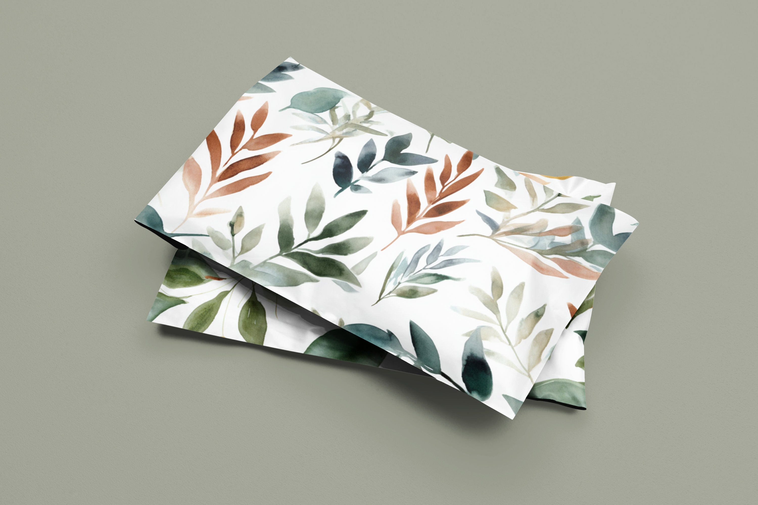 Printable Digital Paper Leaves Illustration Seamless Pattern Digital ...