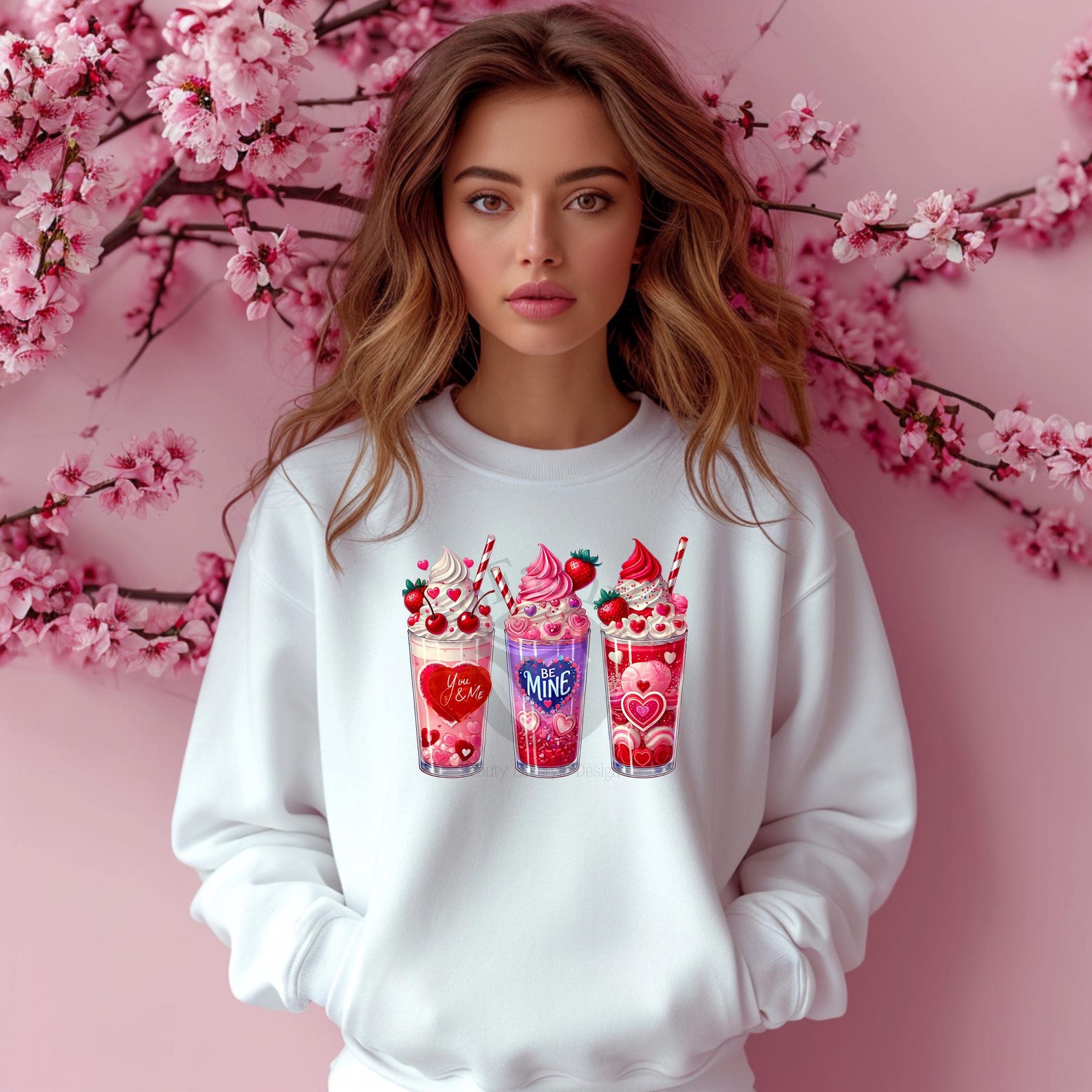 Valentine’s Day Milkshake PNG | Love-themed Digital Design | Romantic ...