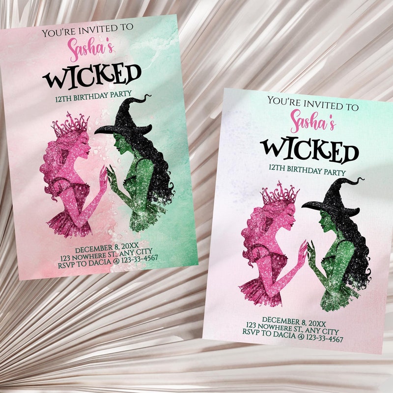 Wicked Birthday Party Invite - Etsy
