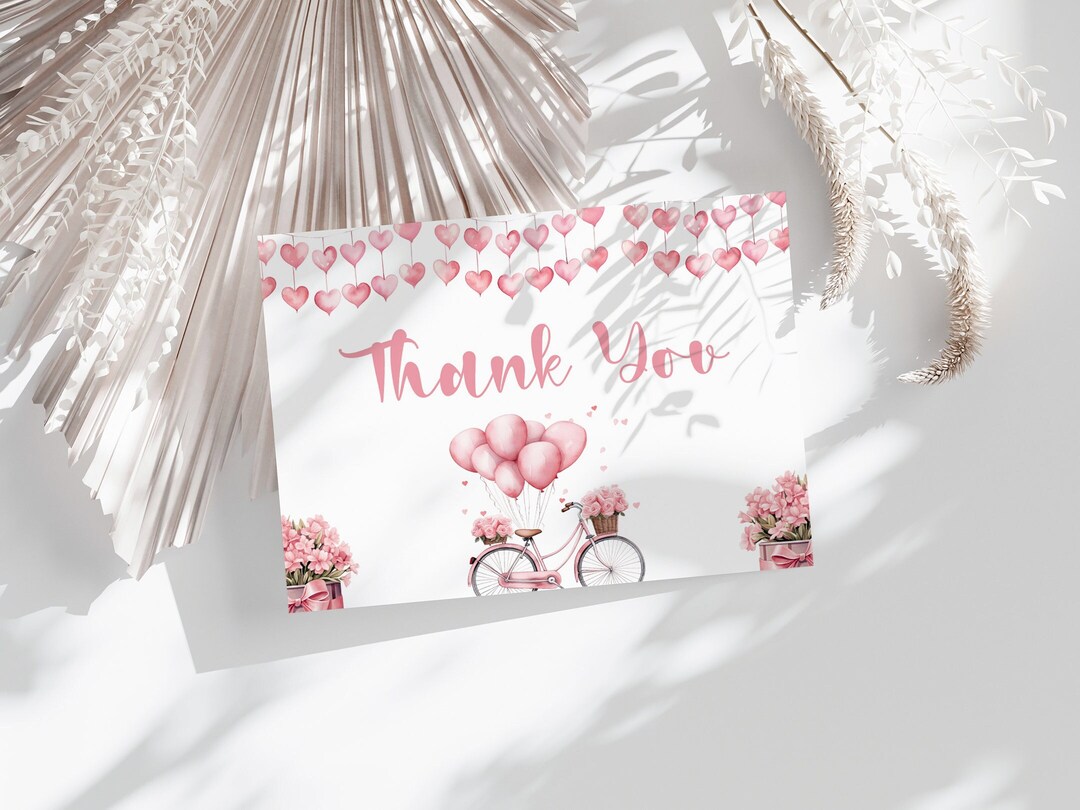 Galentine Party Thank You Card Valentine Day Party Thank You Note ...