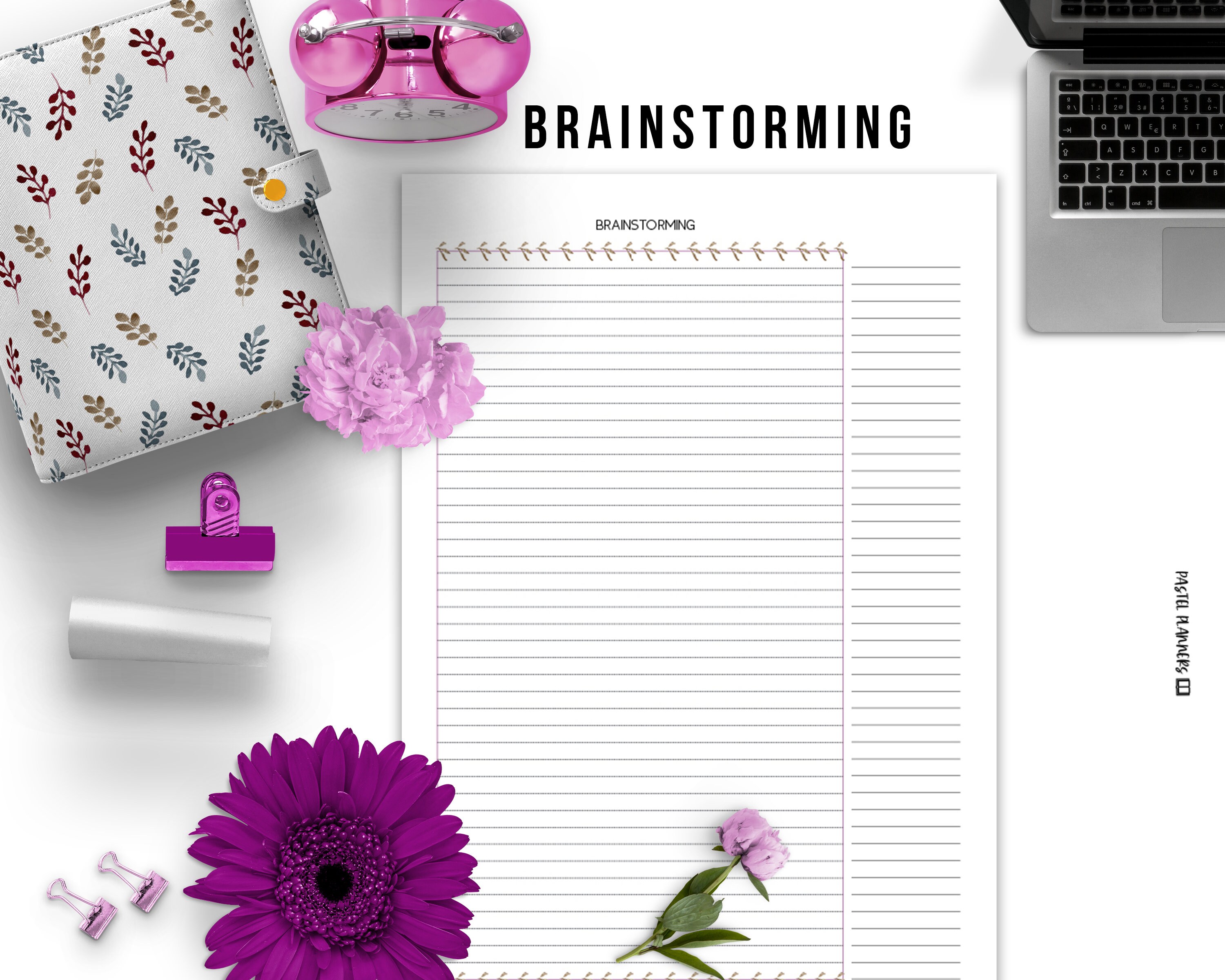 Floral Printable Project Planner, Productivity Planner , Goal Tracker ...