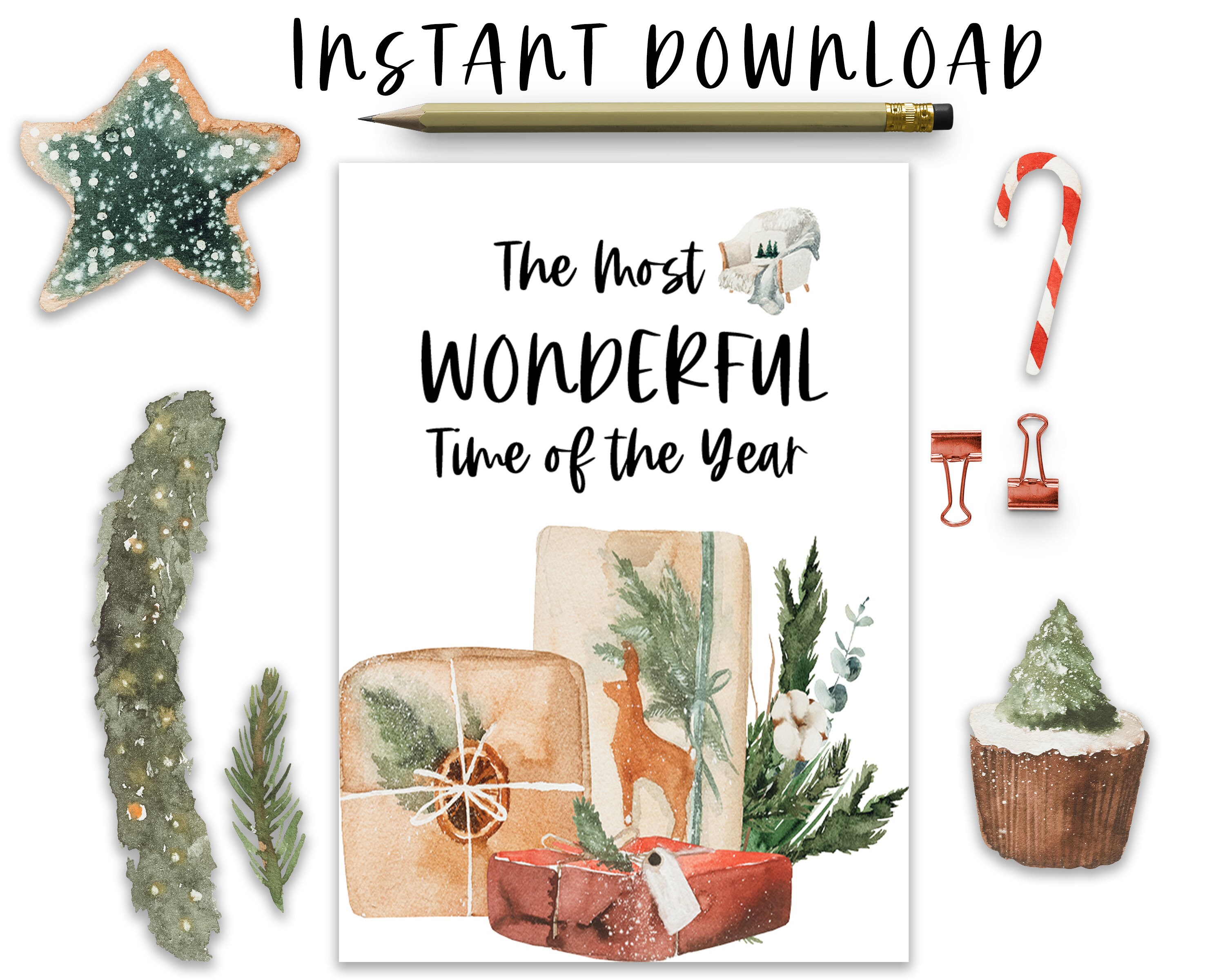 Festive Christmas Planner Dashboards December Quotes Covers Happy ...