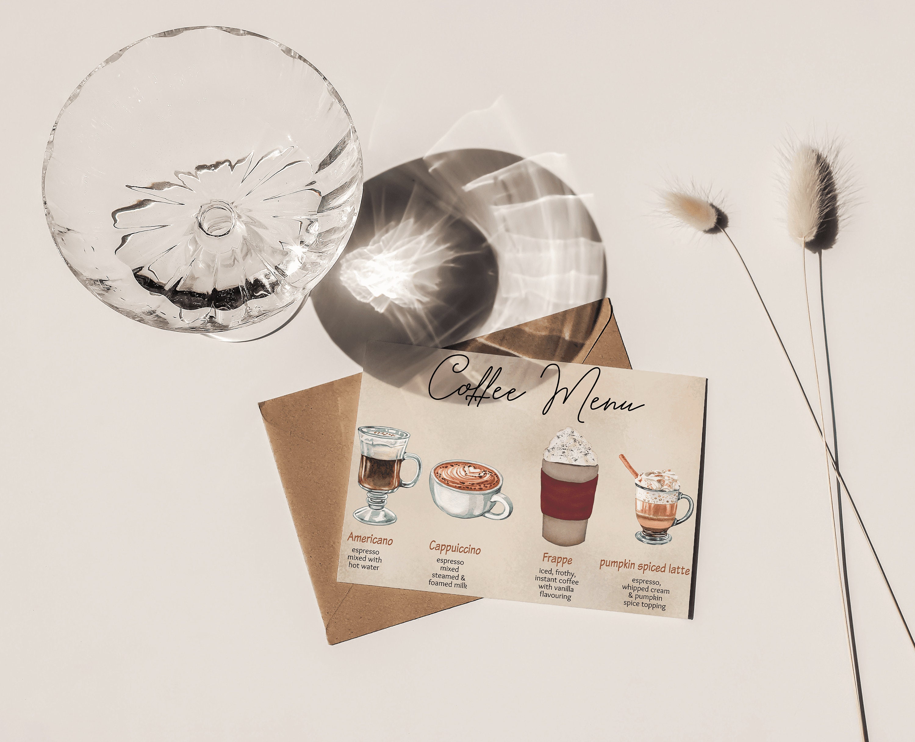 Editable Coffee Menu Sign Customizable Coffee Bar Printable Hot ...