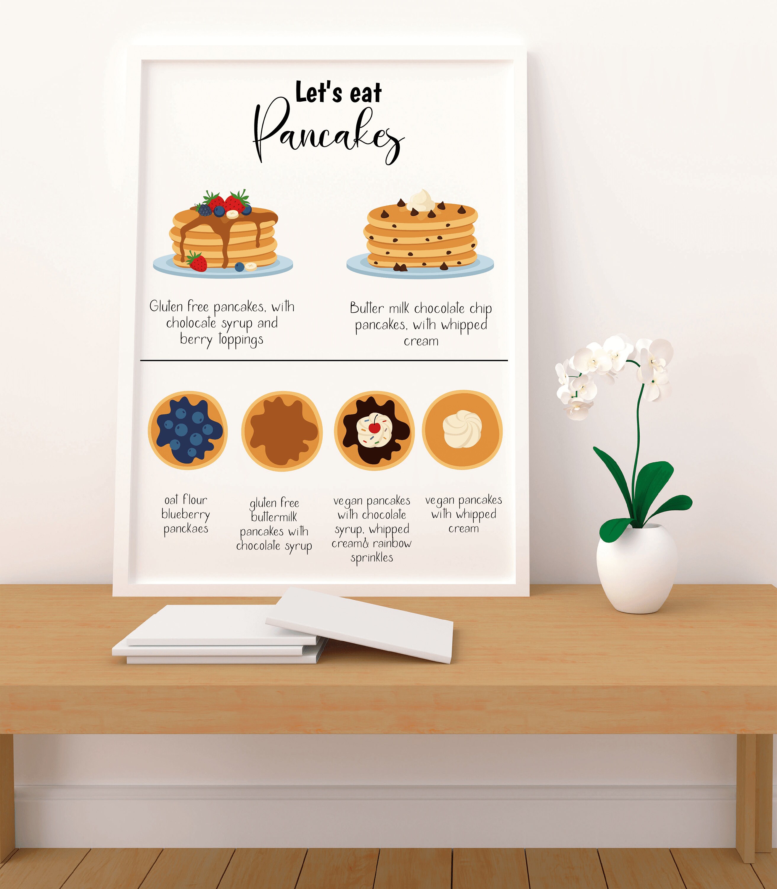 Editable Pancake Bar Sign Customizable Pancake Station Wedding Pancake ...
