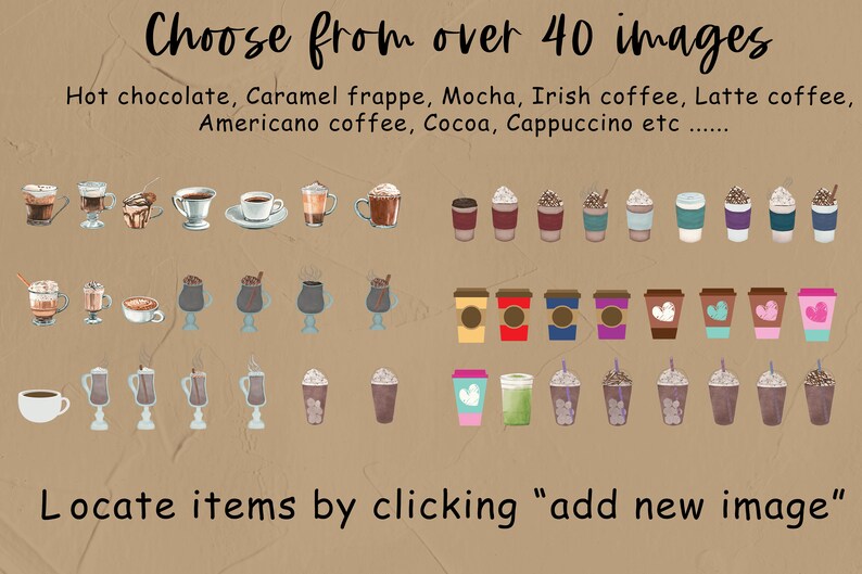 Editable Coffee Menu Sign Customizable Coffee Bar Printable Hot ...