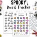 Spooky Mood Tracker Printable Halloween October Daily Bullet Journal ...