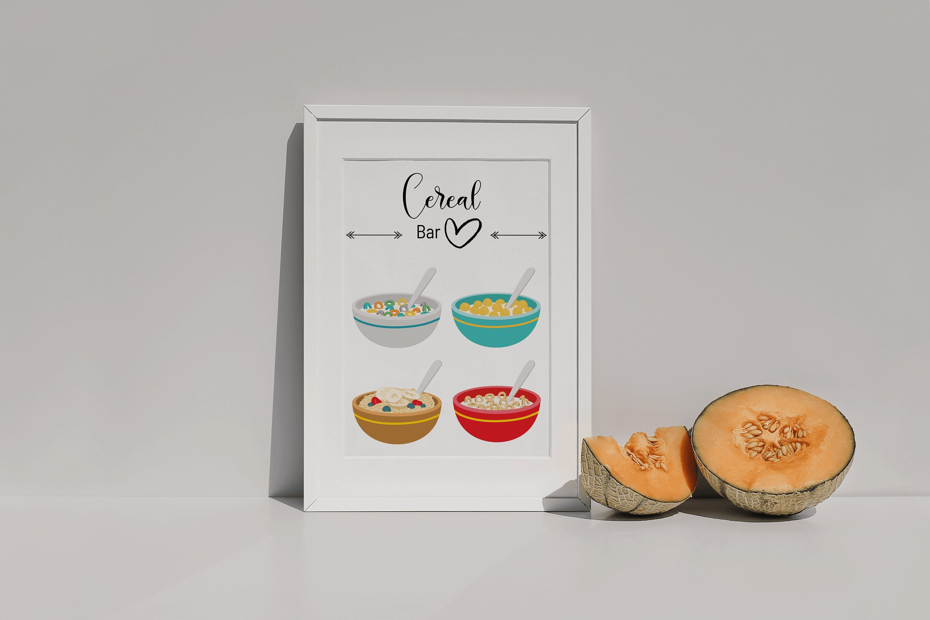 Cereal Bar Sign Cereal Station Pancake and Pajama Party Breakfast Sign ...