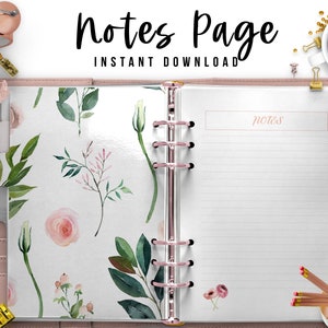 Floral Daily Planner Printable Day Organizer Daily Agenda Goal Happy ...