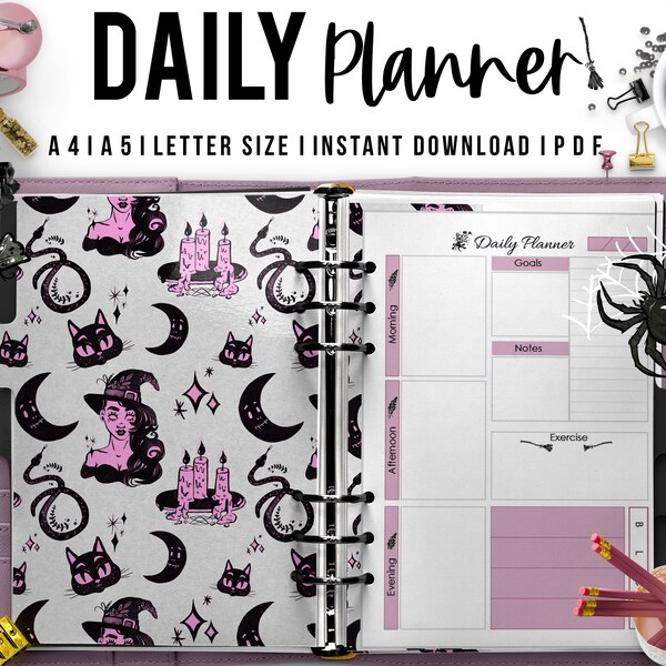 Daily Planner Printable - Etsy