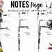 Halloween Themed Notes Page Printable Planner Inserts Notepad Lined ...